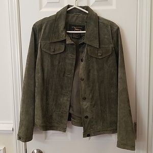 Fabio | Jackets & Coats | Fabio Green Suede Jacket | Poshmark